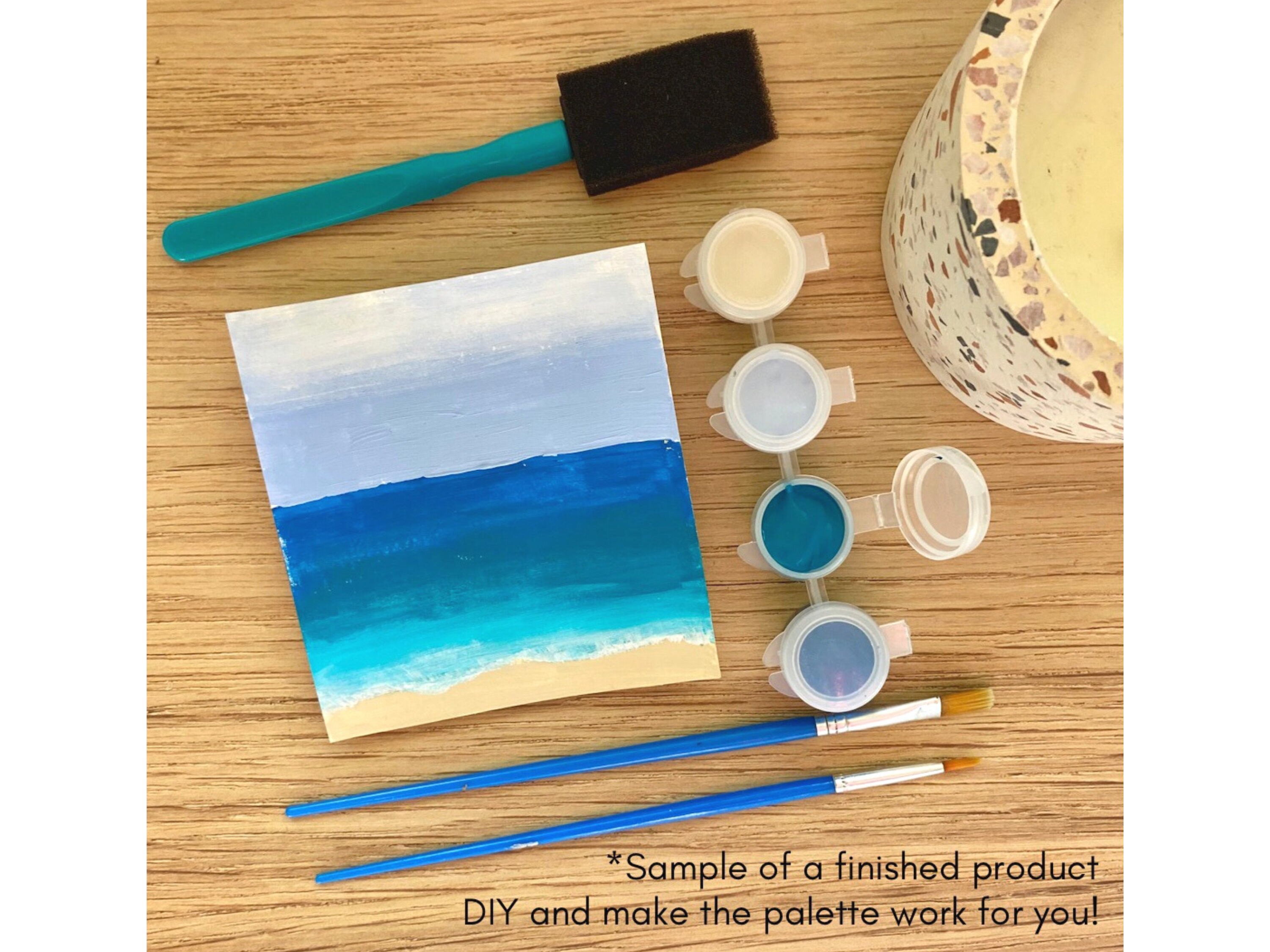 DIY Paint Kit - Ocean/beach/lake Colors, Acrylic Paint Set, Paint Party ...