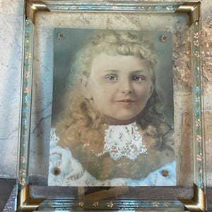 Antique Vintage Glass Frame W/ 4 Italian Glass Rods - Etsy