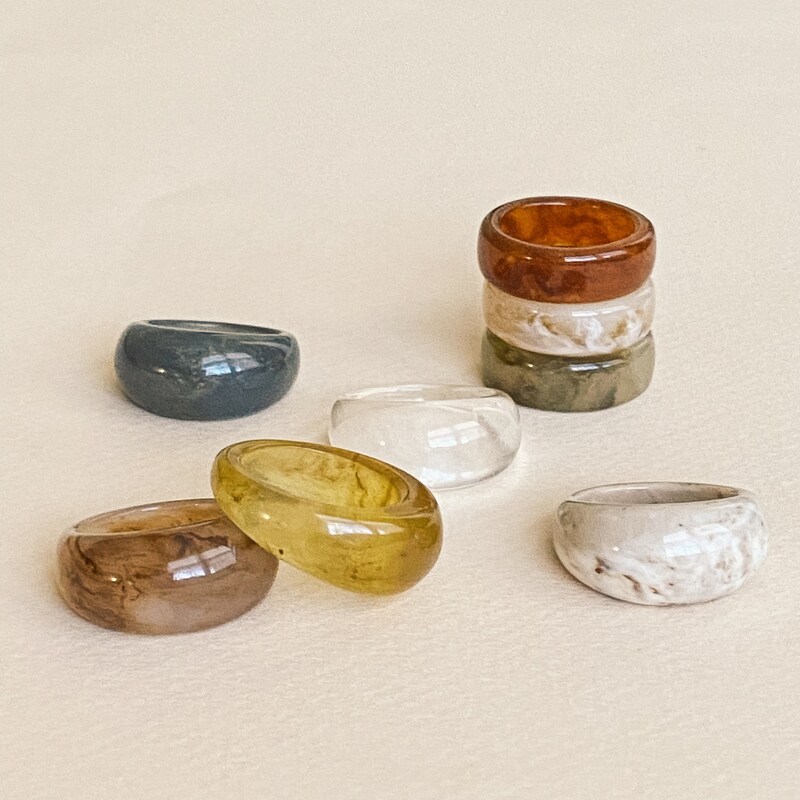 Resin Stacking Ring - Etsy