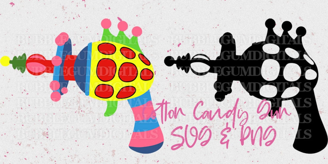Cotton Candy Gun - SVG & PNG - Etsy