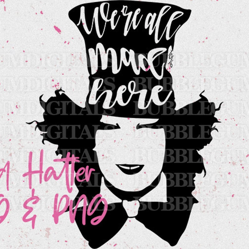 Mad Hatter Svg - Etsy
