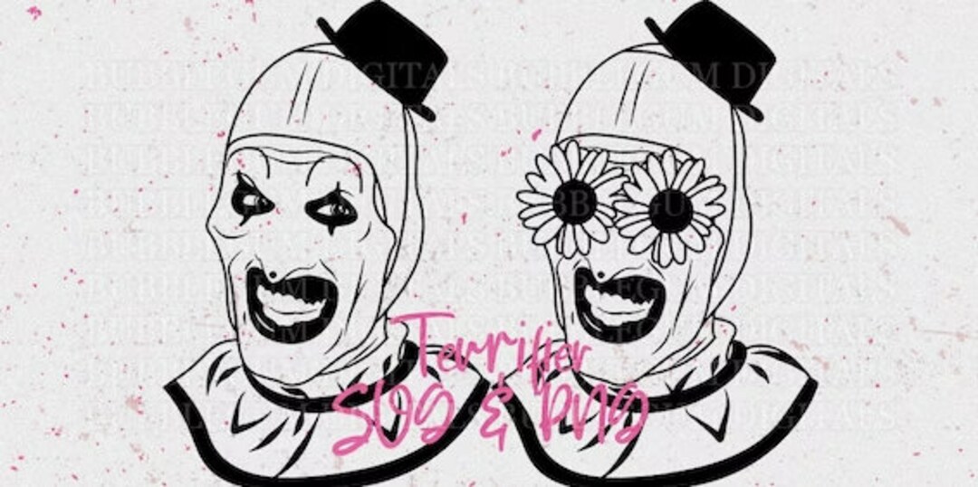 Art the Clown Terrifier Like SVG & PNG - Etsy UK