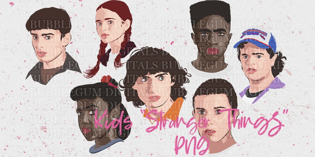 Stranger Things Kids PNG - Etsy