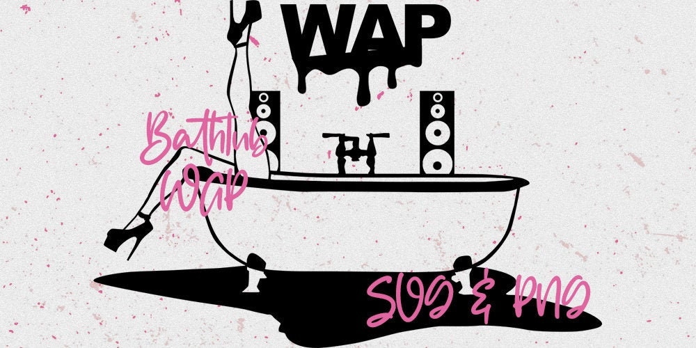 Bathtub WAP SVG & PNG - Etsy