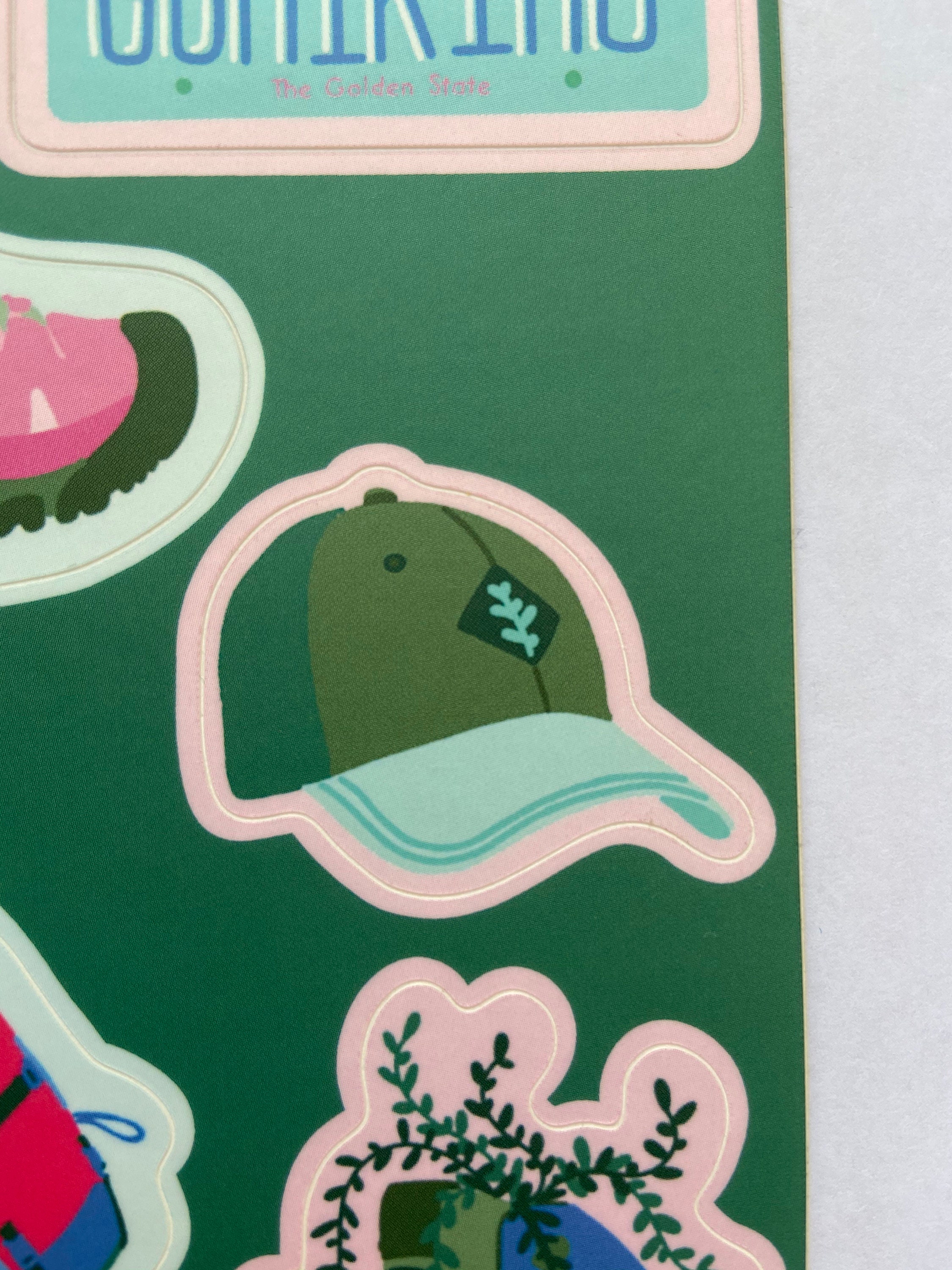 Take a Hike - Hiking Themed Sticker Sheet, Die Cut Stickers, Matte ...