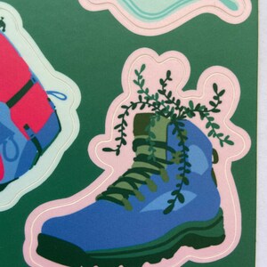 Take a Hike - Hiking Themed Sticker Sheet, Die Cut Stickers, Matte ...
