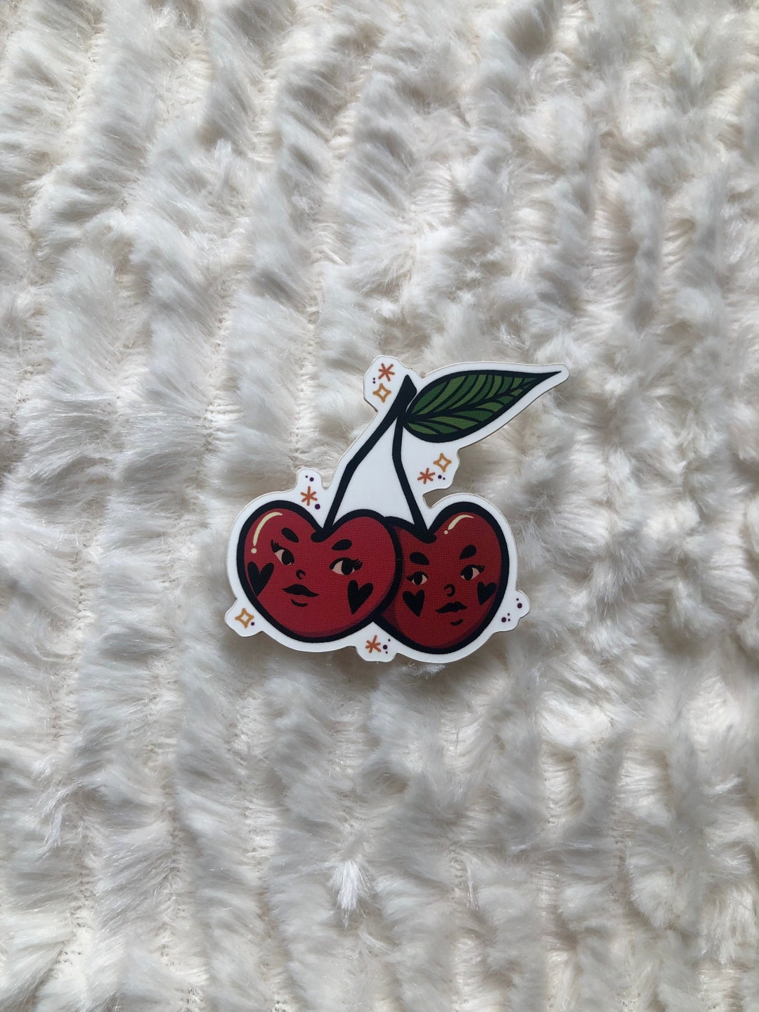 Cherry Girls Waterproof Vinyl Sticker, Fruity Sticker - Etsy