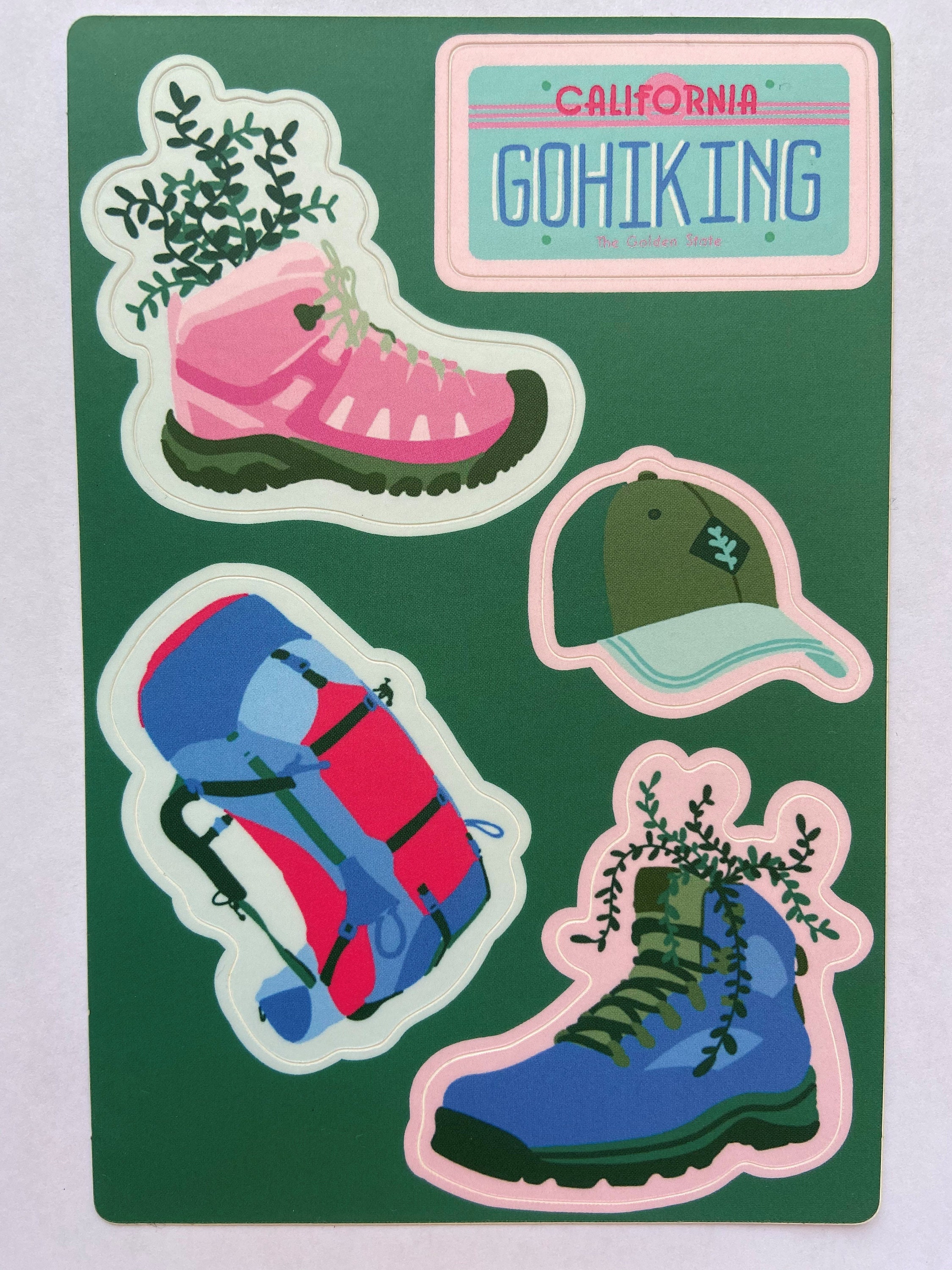 Take a Hike - Hiking Themed Sticker Sheet, Die Cut Stickers, Matte ...