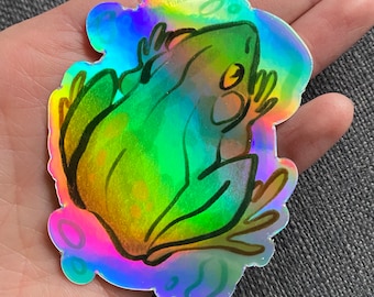 Howdy Mtheydy Cowboy Frog Vinyl Sticker | Etsy