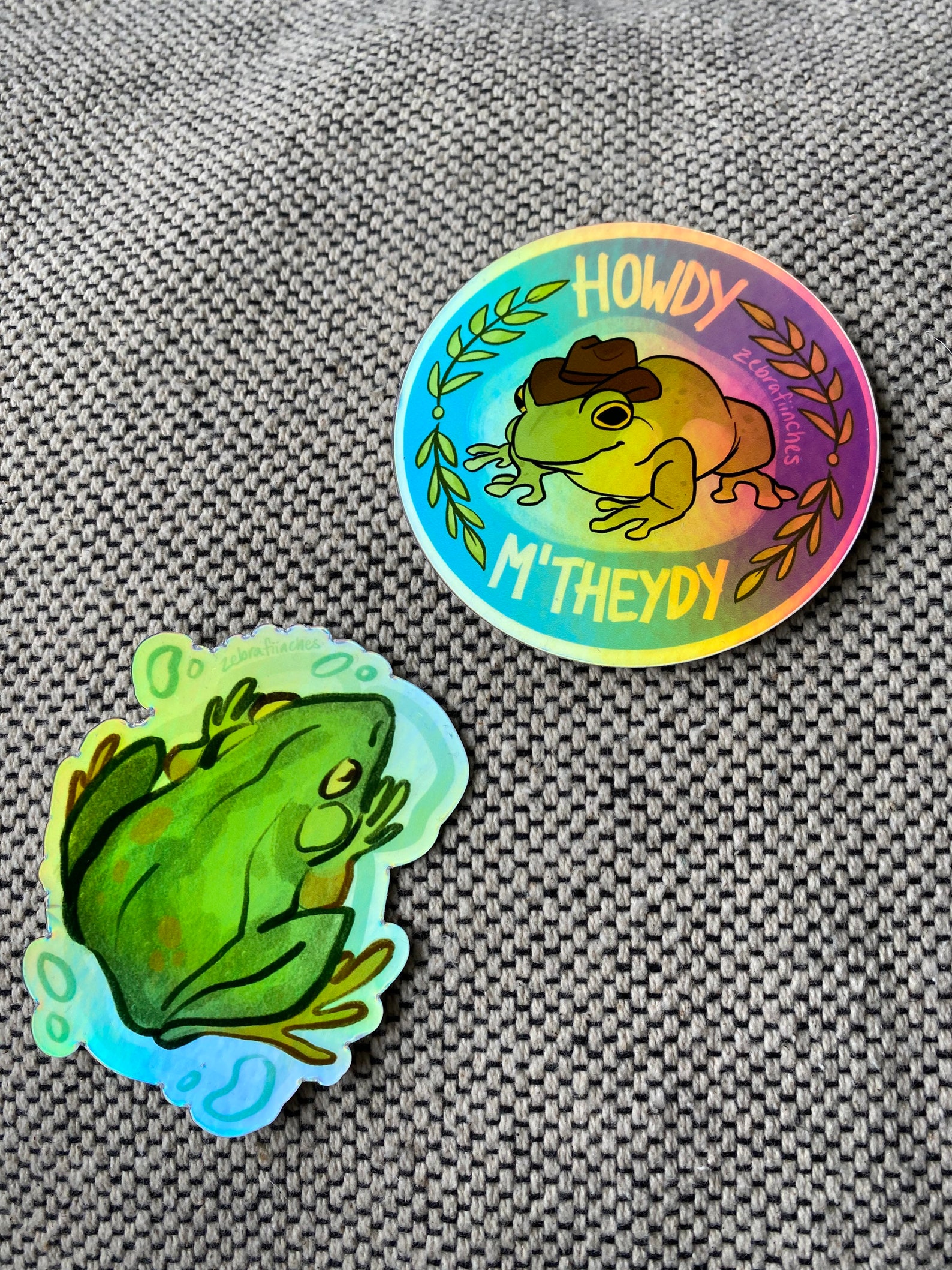 Howdy Mtheydy Cowboy Frog Vinyl Sticker | Etsy