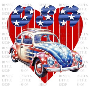 Patriotic Vw Bug - Etsy