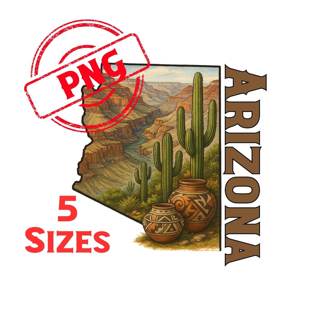 Arizona State Clipart PNG – Grand Canyon, Cactus, Pottery Art ...