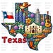 Texas State Clip Art: Lone Star Themed Graphics (PNG Digital Download ...