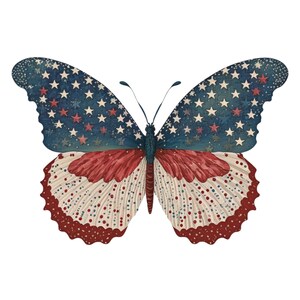 American Patriotic Design Butterfly PNG Download - Etsy