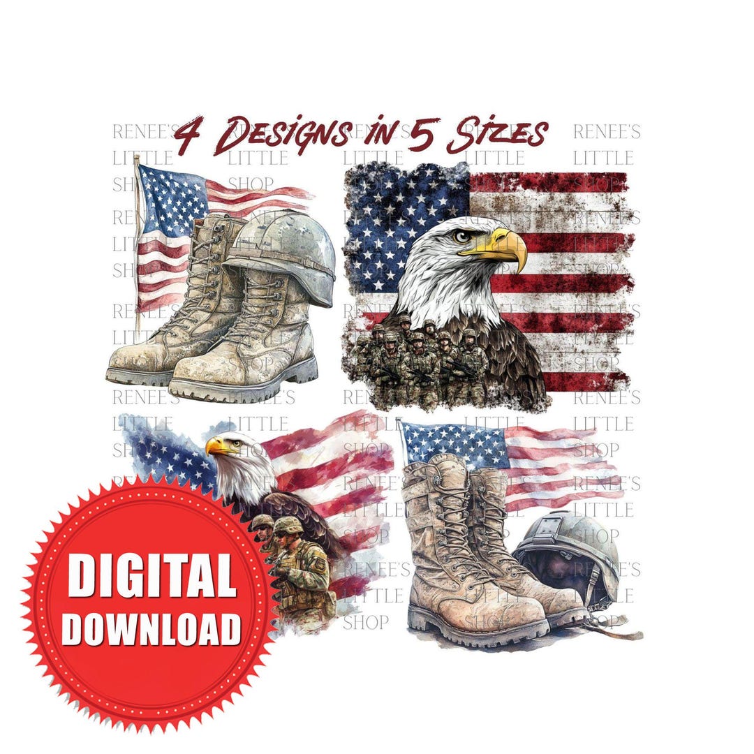 Patriotic Military Clip Art - American Soldier Digital Download - Etsy