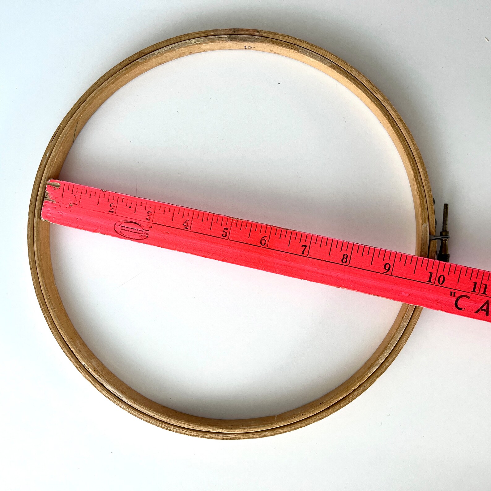 10” Vintage Wood Quilt Hoop Quilting Embroidery Cross Stitch Frame ...