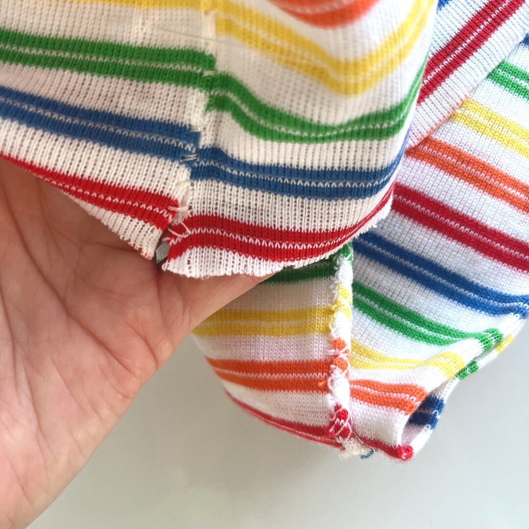 Vintage Fabric Rainbow Tubular Knit 36 X 72 36 Tube 1 - Etsy