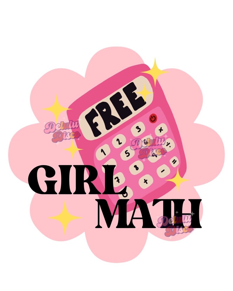 Girl Math, Trendy Png, Svg, Digital Download Retro Groovy Funky Pink ...