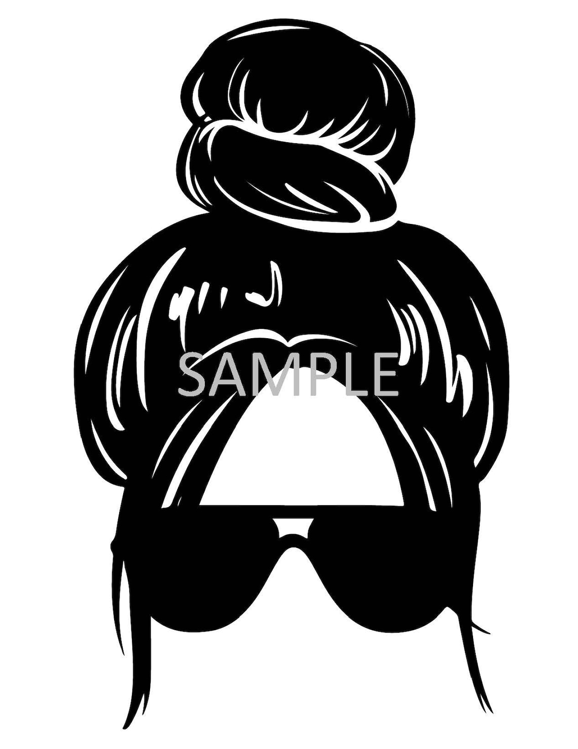 Printable Messy Bun Display Card for Ear Warmers Headbands and Messy ...