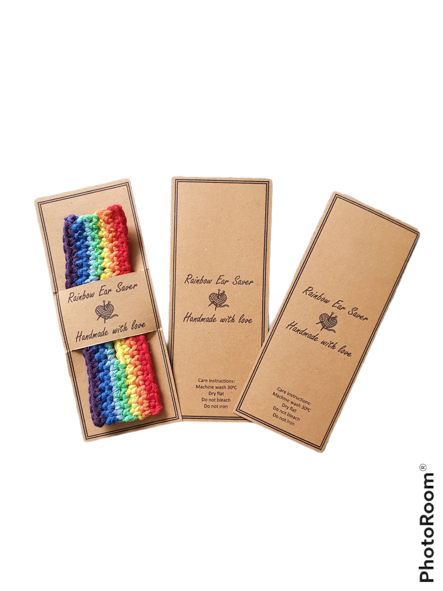 Ear Saver Display Template - Printable PDF, Ear Saver Label - Etsy