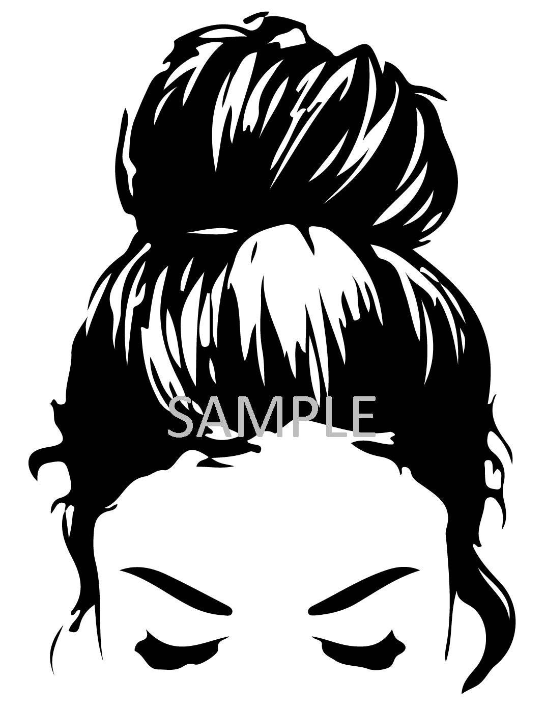 Printable Messy Bun Display Card for Ear Warmers Headbands and Messy ...