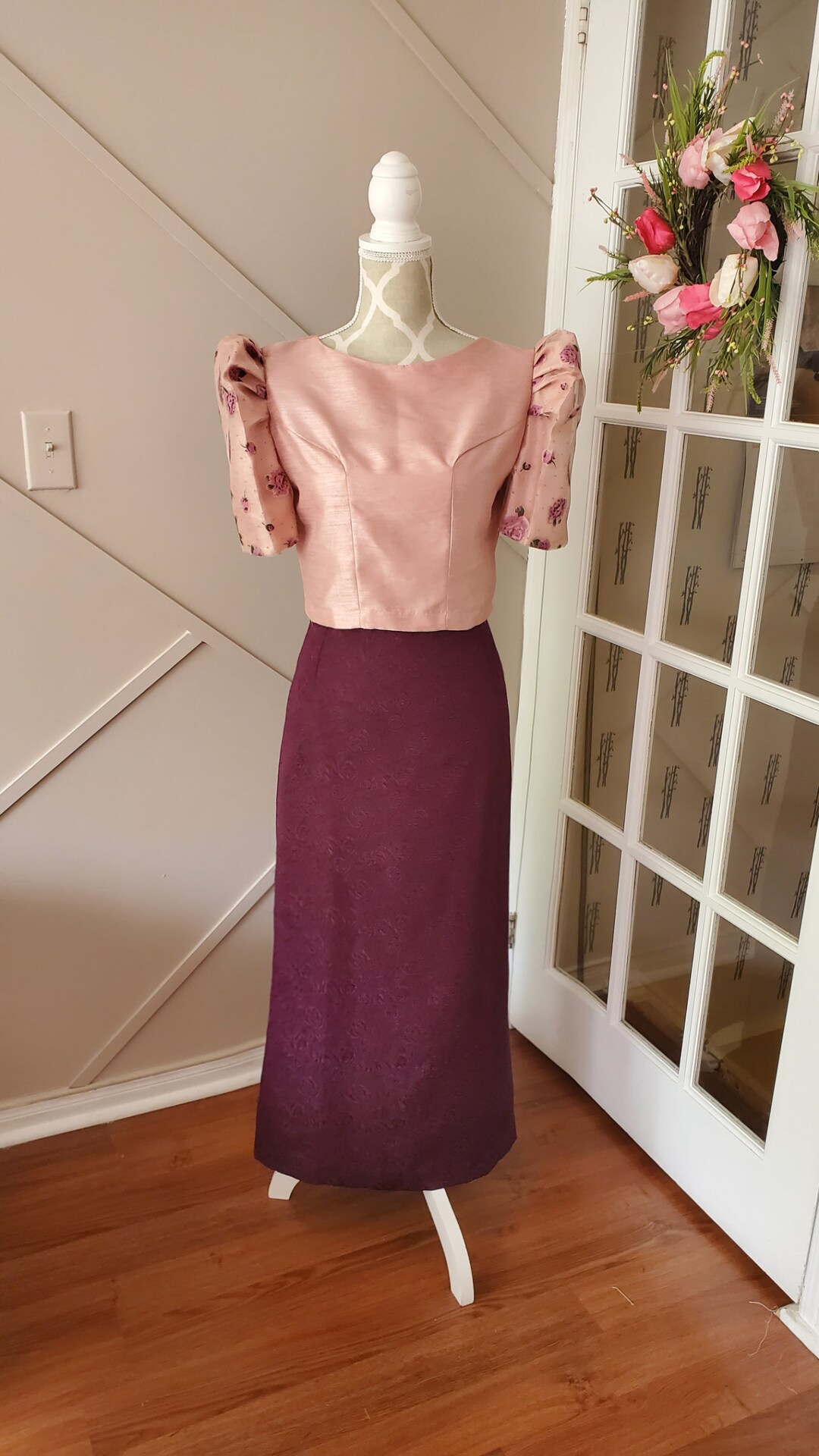 Modern Filipiniana Top Summer Piece medium Philippine Traditional Wear ...