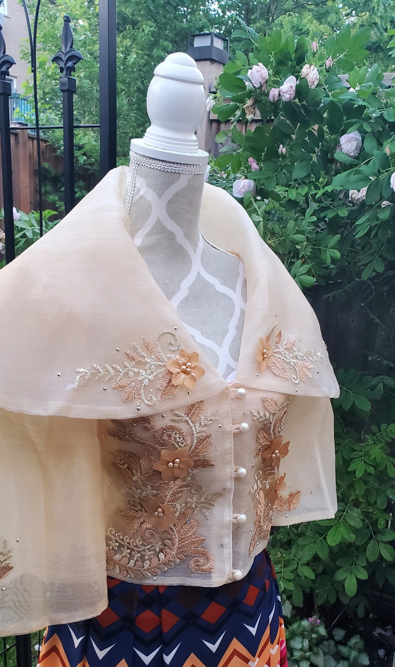 Maria Clara Filipiniana Top High Quality Size Small - Etsy UK