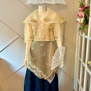 Maria Clara Filipiniana Top High Quality Size Small - Etsy UK