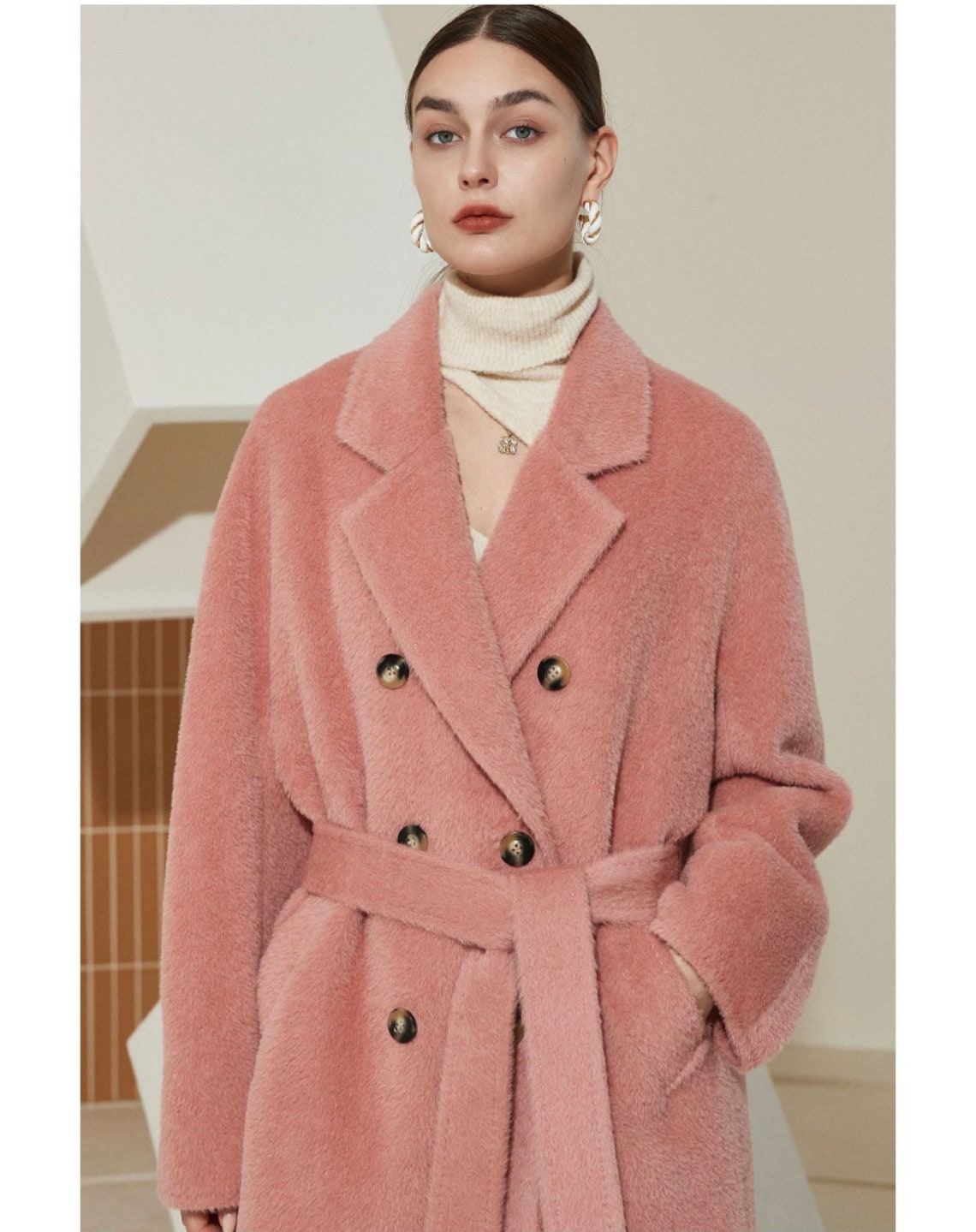 Pure Baby Alpaca Coat/peruvian Alpaca/pure Alpaca Winter Coat - Etsy