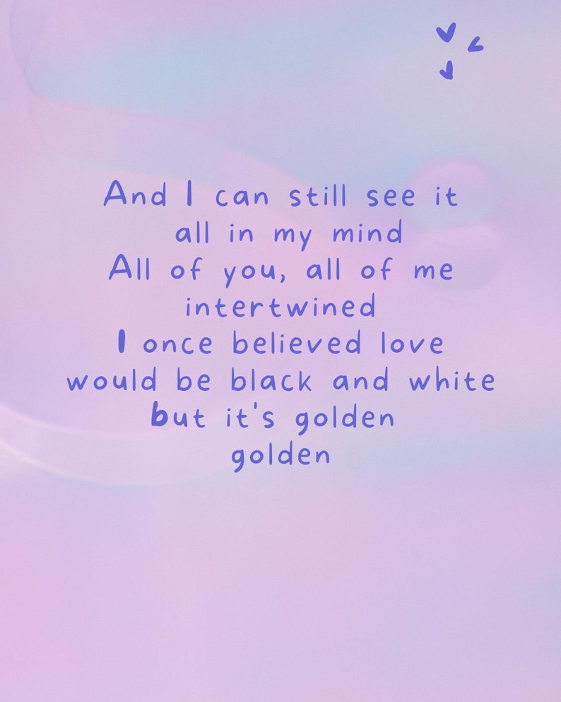 Taylor Swift Wall Decor Instant Download Daylight Lyrics - Etsy