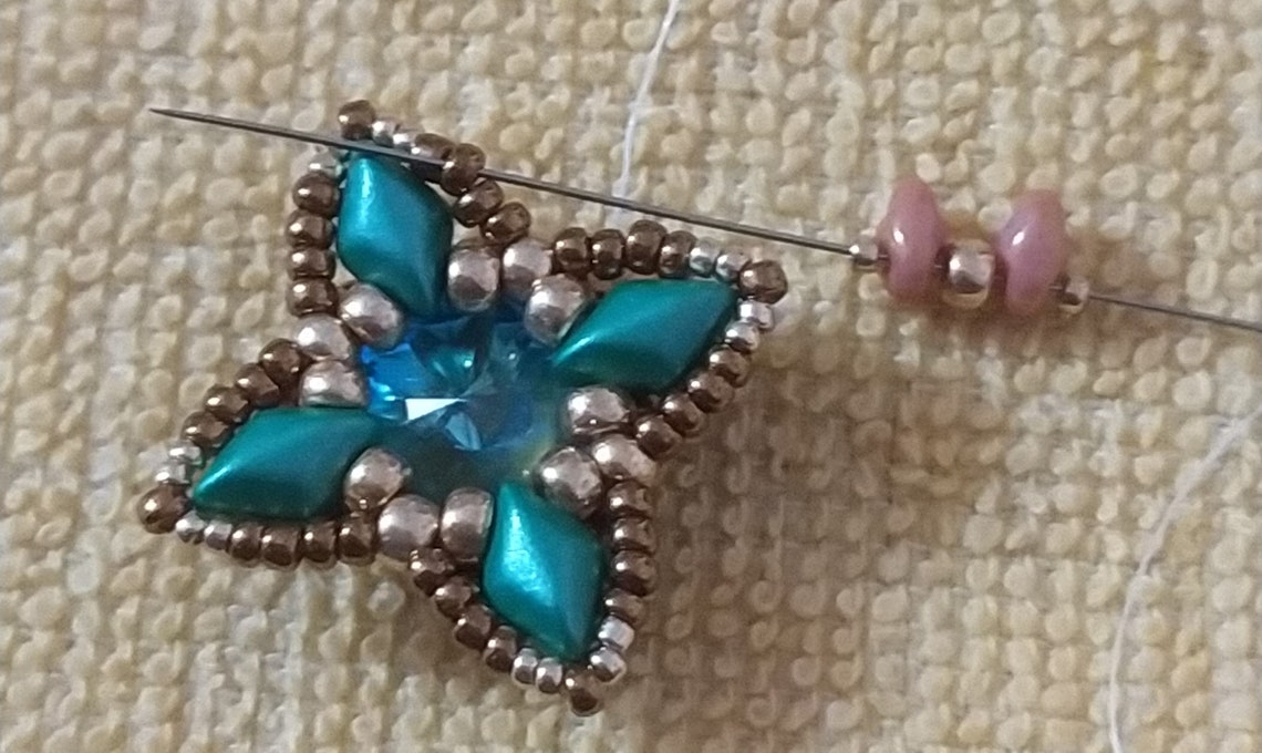 Arabesque Beads Earrings Tutorial Beading Pattern Earring - Etsy