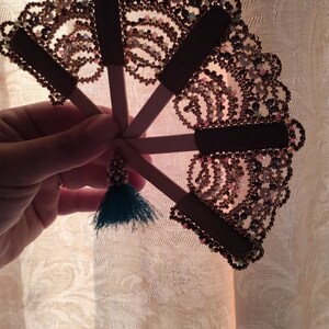 Bead Weaving Fan Tutorial, Instant Download, Miniduo, Mini Gemduo, Mini ...