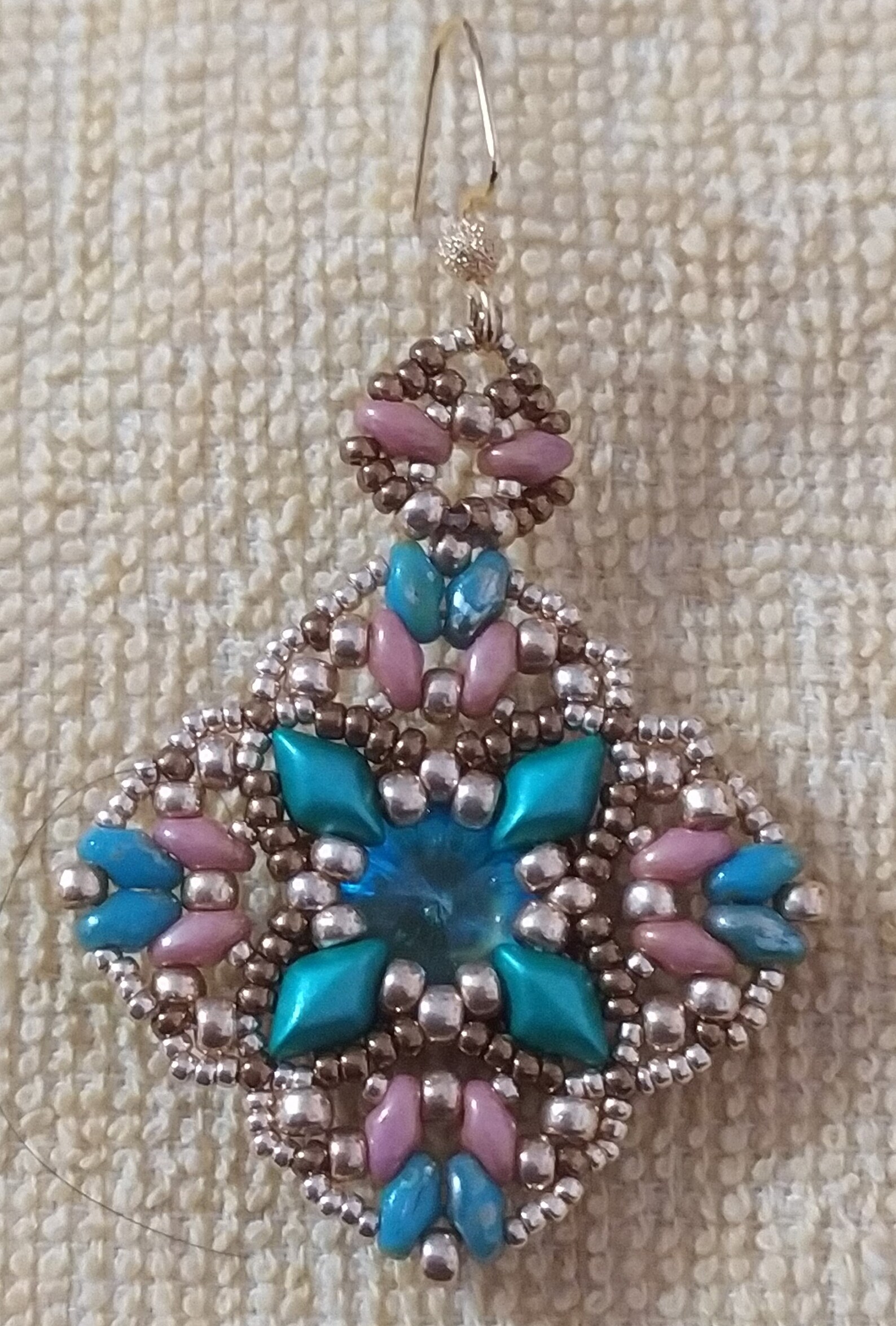 Arabesque Beads Earrings Tutorial Beading Pattern Earring - Etsy