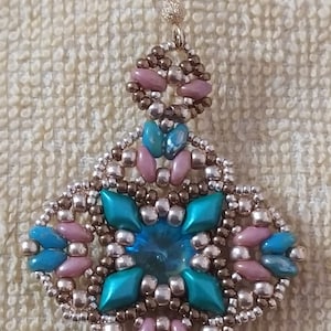 Arabesque Beads Earrings Tutorial Beading Pattern Earring - Etsy