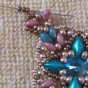 Arabesque Beads Earrings Tutorial Beading Pattern Earring - Etsy