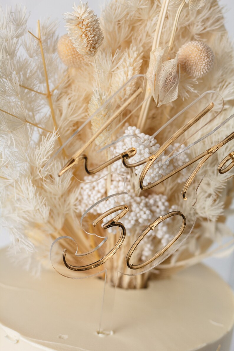 30th Birthday Cake Topper Dirty Thirty Cake Topper Hello 30 - Etsy