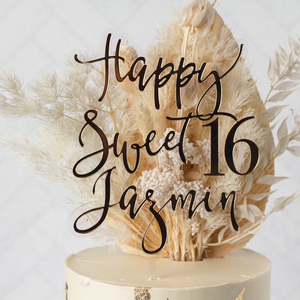 16th Birthday Cake Topper - Etsy