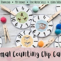 Space Themed Counting Clip Cards Preschool, Homeschool, Number ...