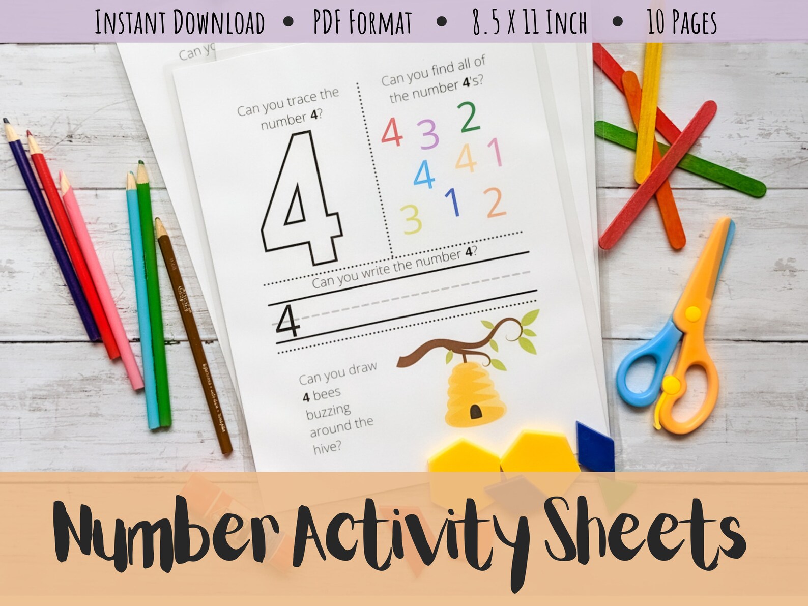 Number Worksheets - Tracing, Writing, Number Recognition, Counting ...