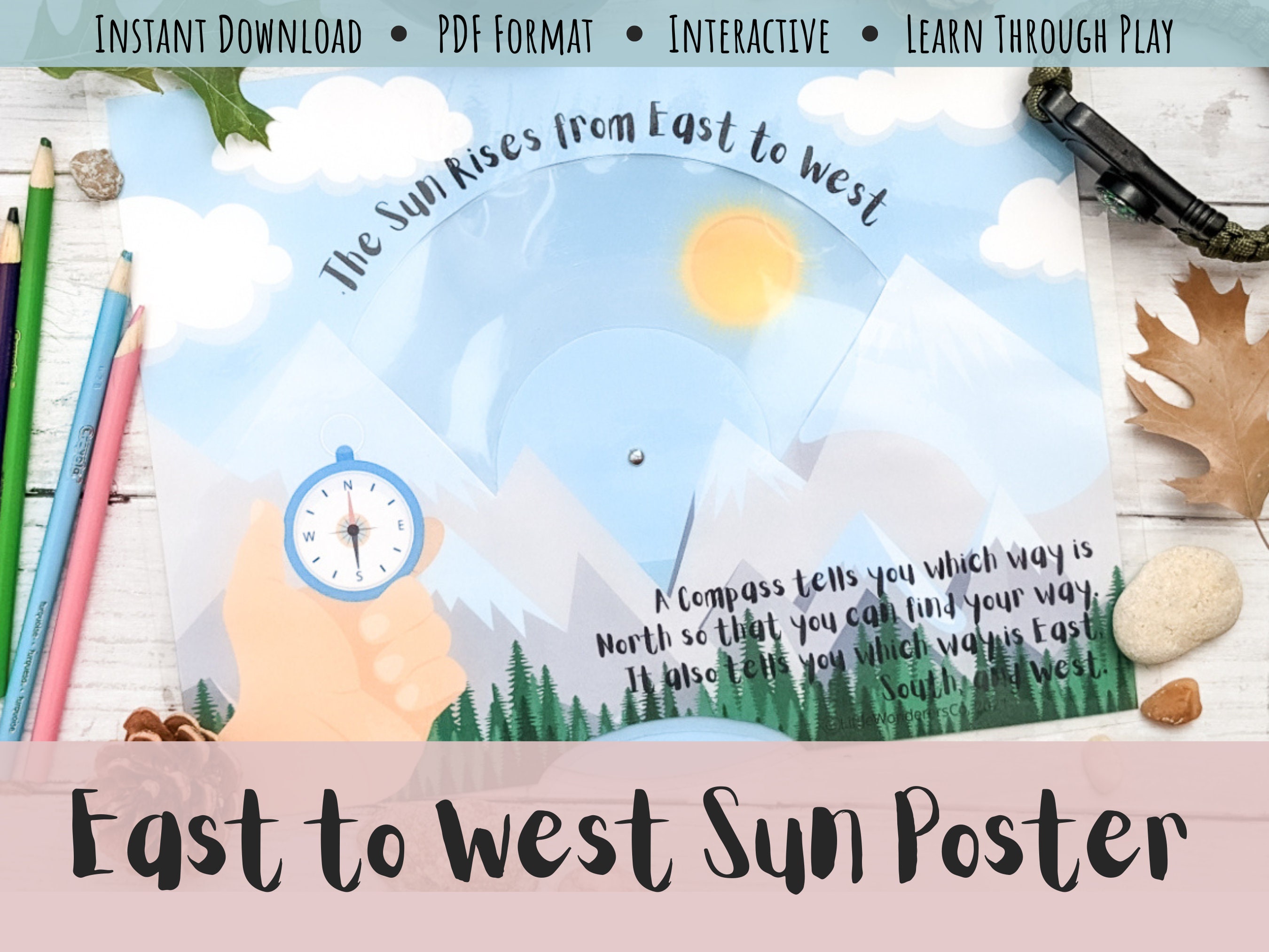 Sunrise Sunset East to West Busy Book Activity Page - Sun, Outer Space ...