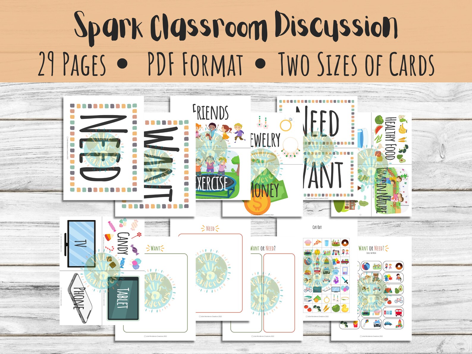 Need Vs Want Classroom White Board Sorting Activity | Social Emotional ...