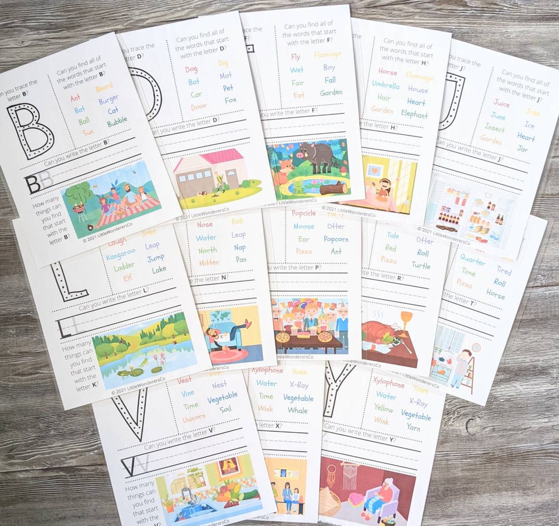 Capital Letters Alphabet Learning Activity Printable | Etsy