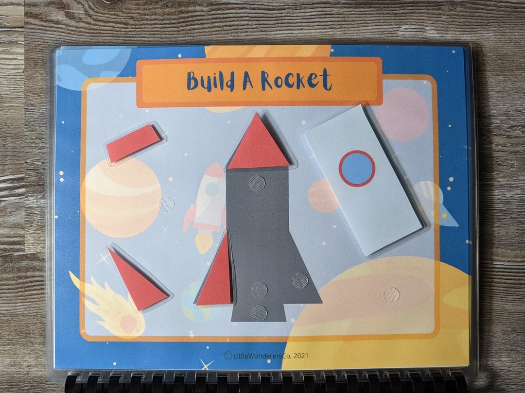 Space Busy Book - Quiet Activity, Preschool, Kids, Rocket, Science ...