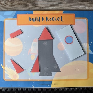 Space Busy Book - Quiet Activity, Preschool, Kids, Rocket, Science ...