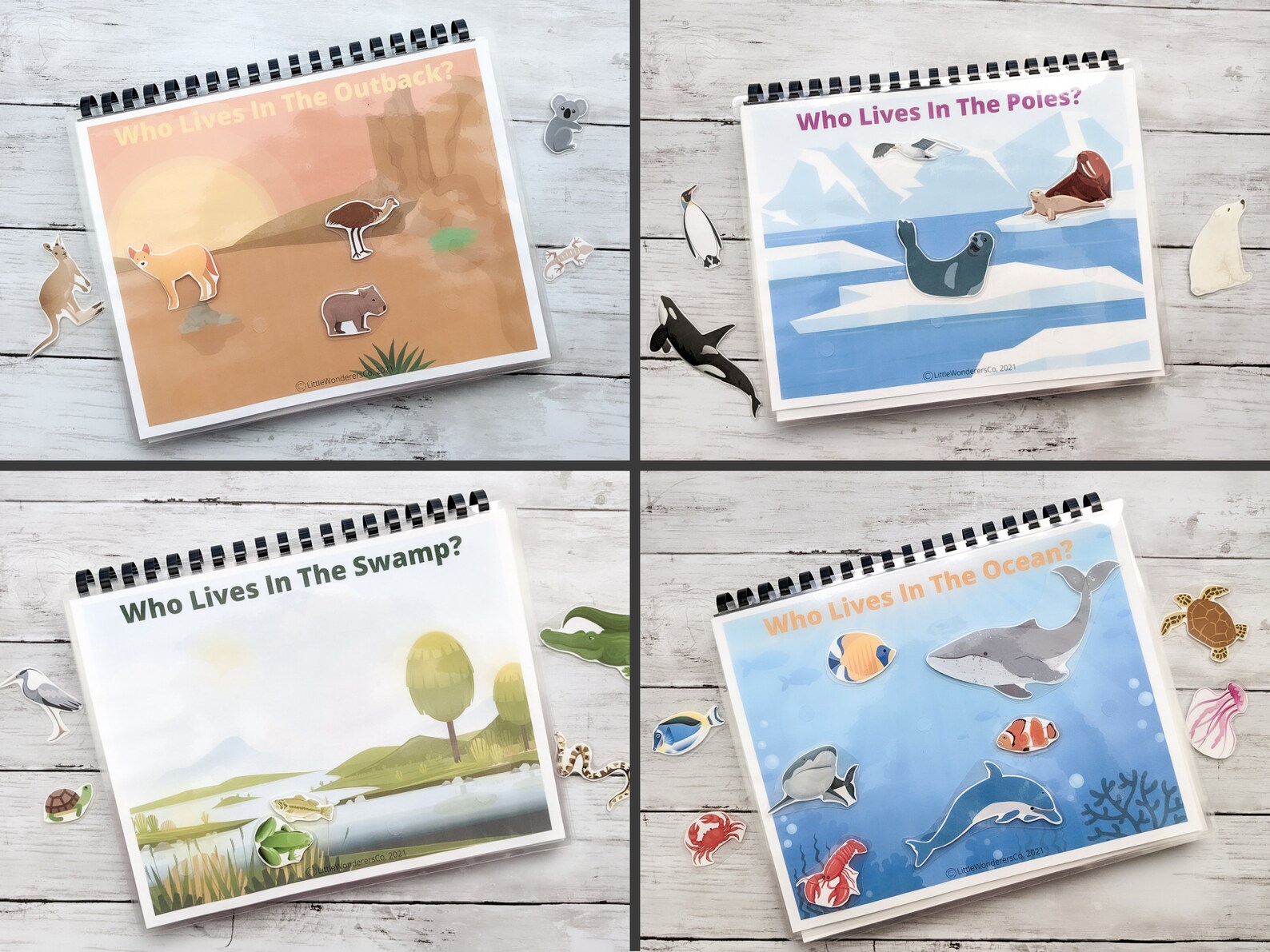Nature Busy Book Printable - Preschool Quiet Activity, Travel Book ...