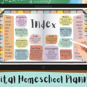2022-2023 Digital Homeschool Planner - Teaching, Lesson Planner, Mom ...