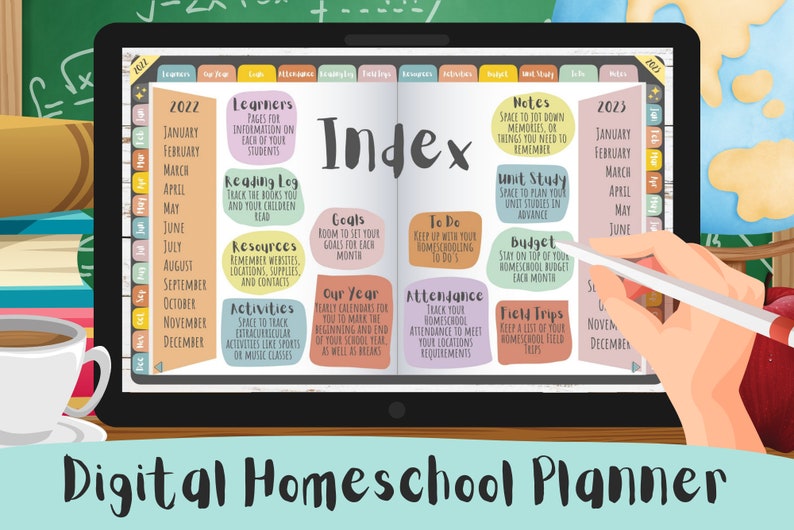 2022-2023 Digital Homeschool Planner Teaching Lesson - Etsy
