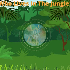 Jungle Habitat Busy Book Activity Page Printable - Habitat, Animals ...