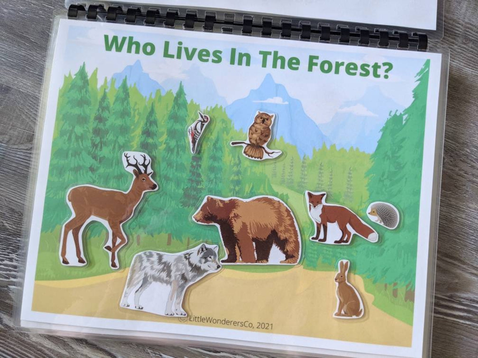 Nature Busy Book Printable Preschool Quiet Activity Travel - Etsy