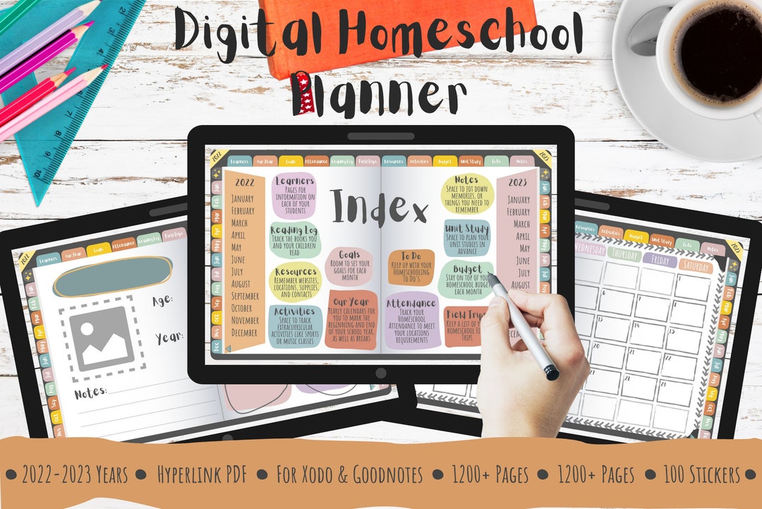 2022-2023 Digital Homeschool Planner - Teaching, Lesson Planner, Mom ...